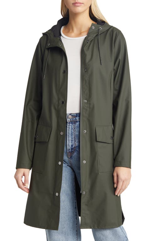 RAINS Curve Waterproof Belted Jacket